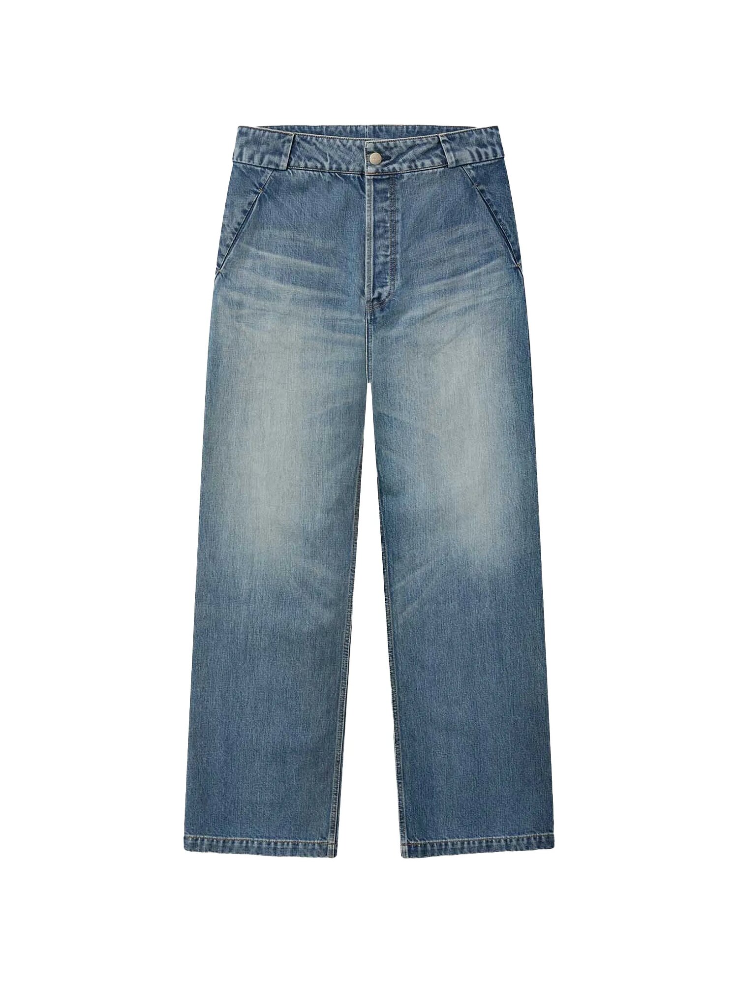 Джинсы Washed-effect whiskered jeans 