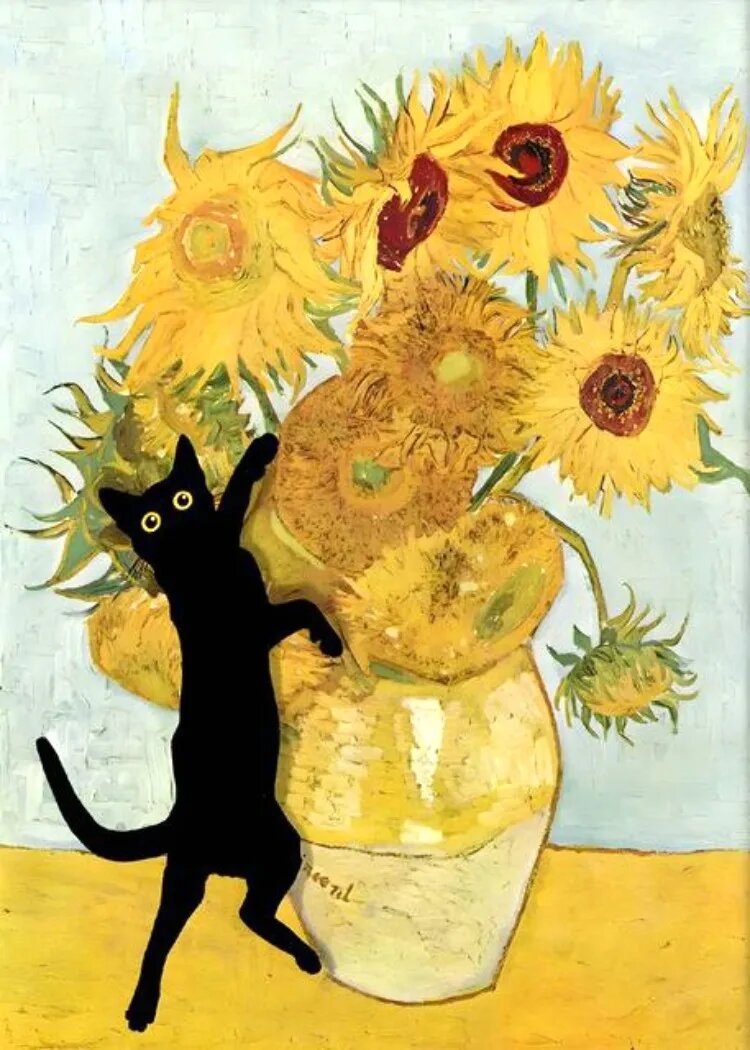 Набор для алмазной вышивки 5D "Черная кошка" Черный, Round 40X50CM, HKQTA918-9