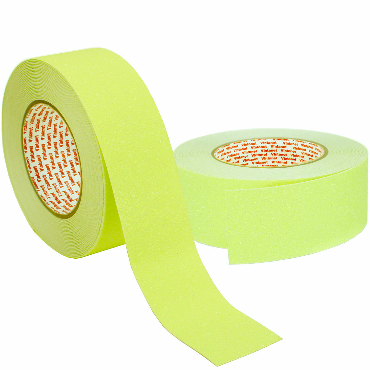 Противоскользящая лента флуоресцентная, ASF60 Vintanet, средней зернистости, светящаяся лимонная, 48мм х 10м