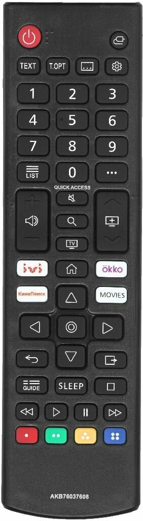 Пульт для LG AKB76037608 для телевизора Smart TV