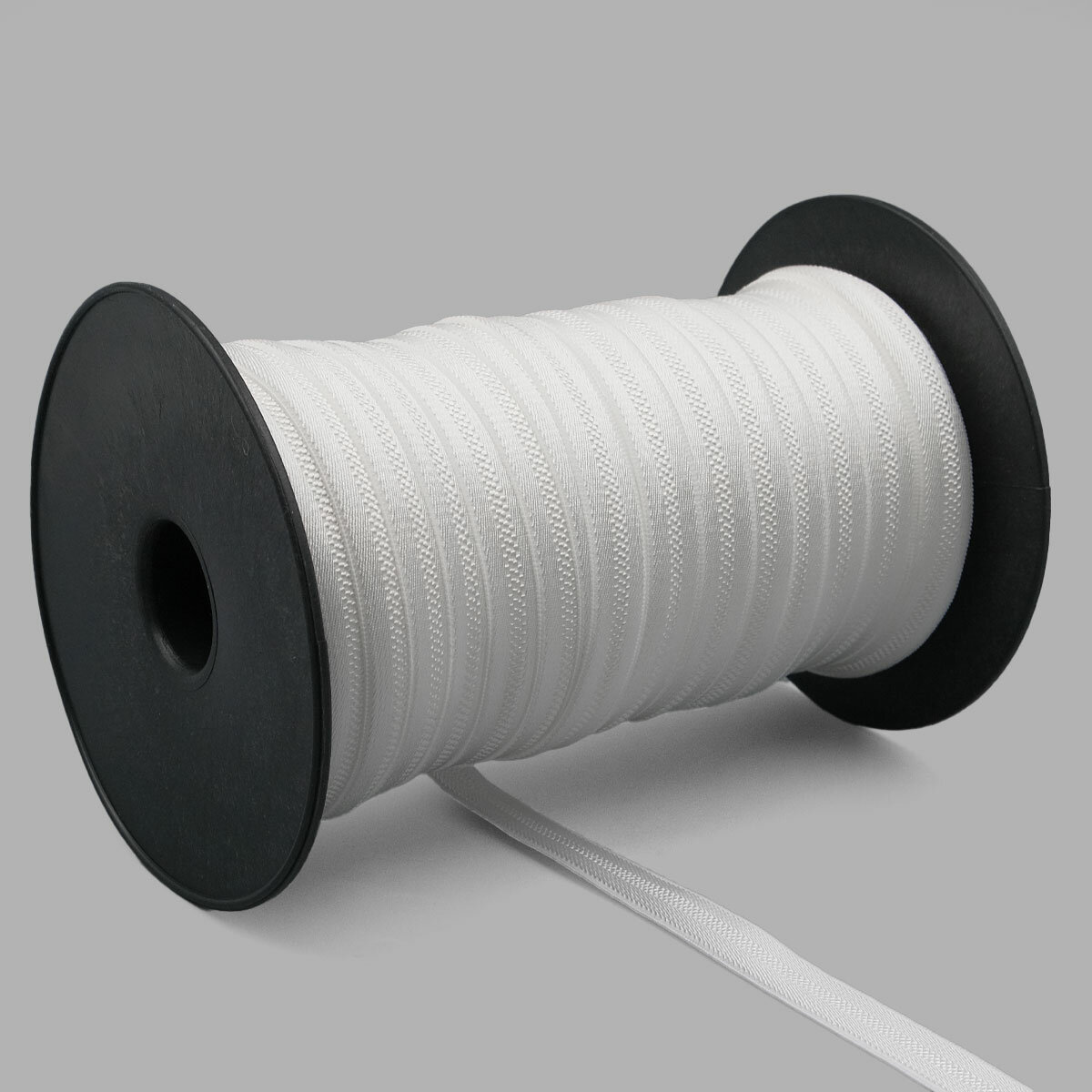 Резинка бельевая для бретелей, бретельная лента, 8,25 гр/м, эластичность 60%, 12мм*50м (молочный)