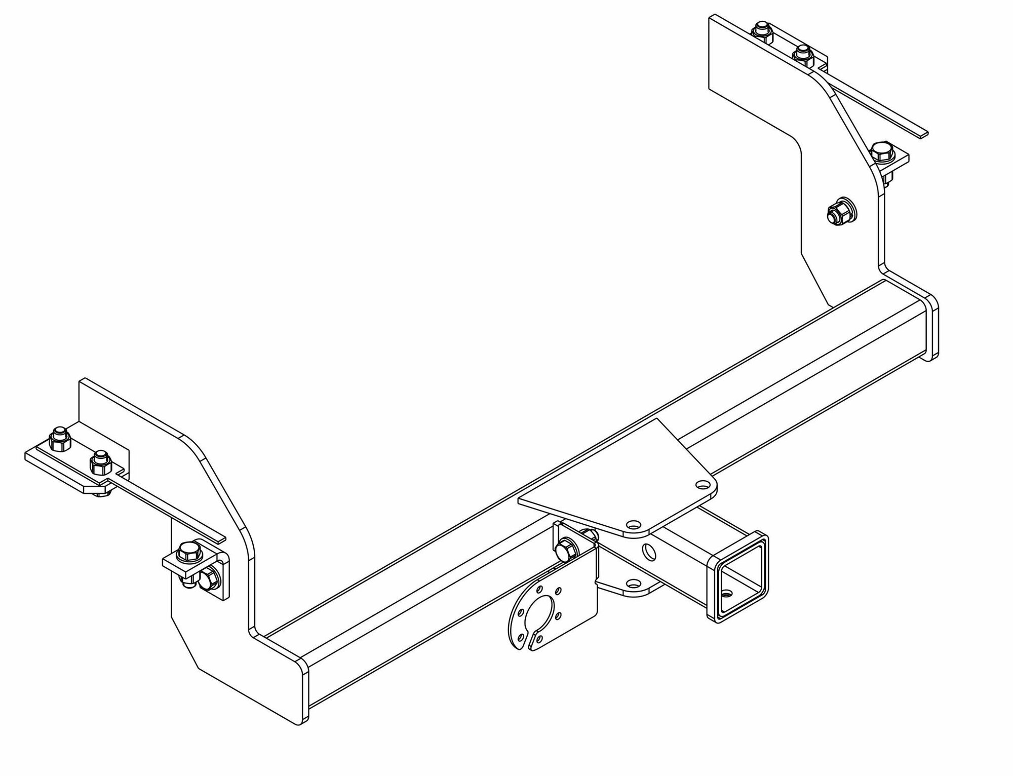 Фаркоп AvtoS для SUZUKI JIMNY (2019-) с универсальной электрикой Smart(блок) и сертификатом в комплекте, арт.(SZ 13+smart)