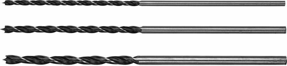 Набор сверел STAYER Maxdrill спиральных по дереву 6-8-10х300мм