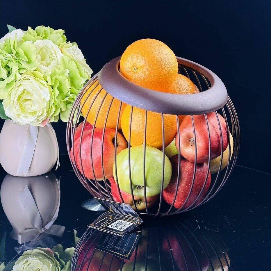 Фруктовница конфетница Lenardi 25см, металл