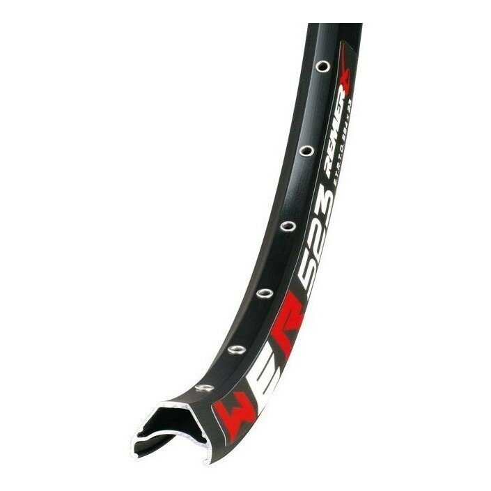 Обод 27,5” Remerx, “WER 523”, 584x23, 32 спицы, 542 гр, двойной, пистонированный, черный.