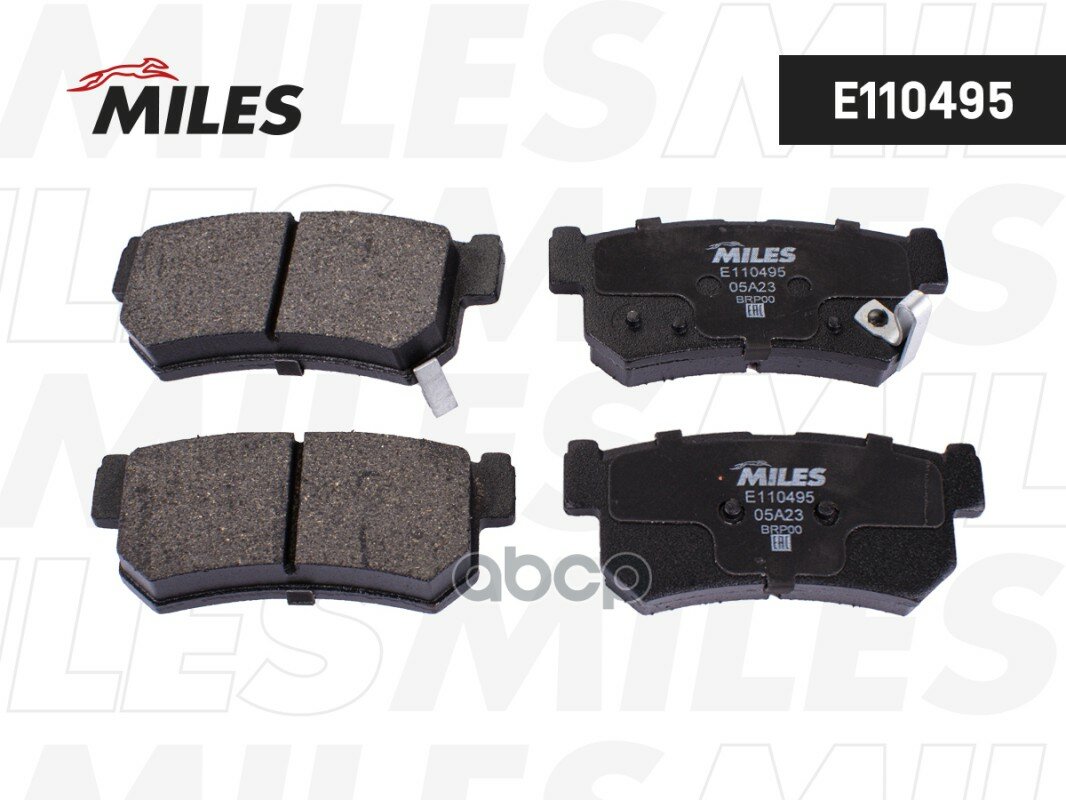 Колодки тормозные SSANGYONG REXTON 02>/KYRON 05>/ACTYON 05> задние Miles арт. e110495