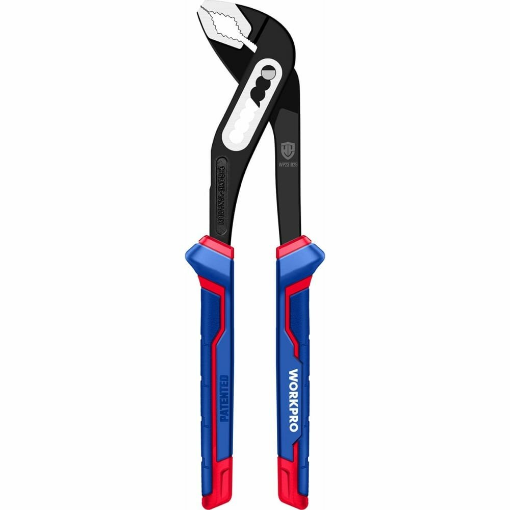 Переставные клещи WORKPRO 250 мм, 10 дюймов, CR-V WP231028, высококачественной хромованадиевой стали, удобный