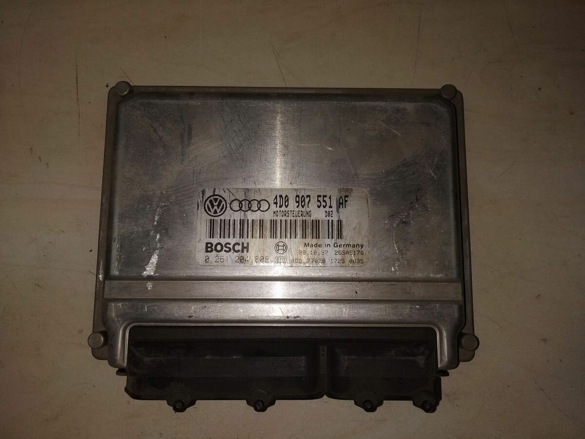 Блок управления двигателем Audi A4 B5 2.8 ALG 4D0907551AF