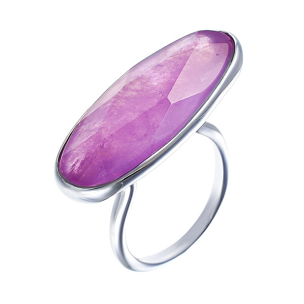 Кольцо, серебро, 925 проба, аметист