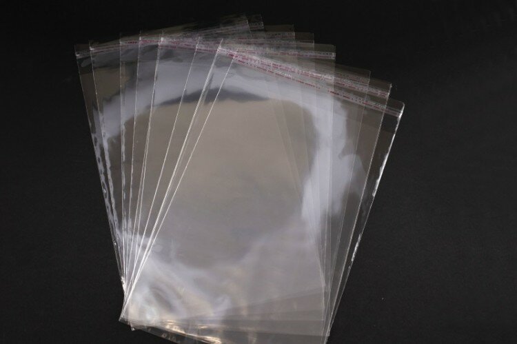 Пакет с липкой лентой 200х300мм, толщина 0,030мм, 38-007, 10шт