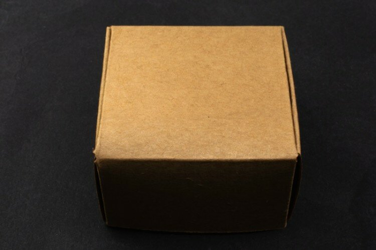 Коробочка крафт 5,5х5,5х2,5см, 31-048, 1шт