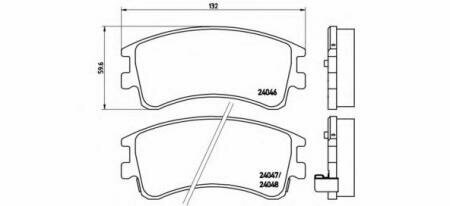 Колодки тормозные дисковые передн MAZDA: 6 (GG) 02-, 6 HATCHBACK (GG) 02-, 6 STATION WAGON (GY) 02- Brembo P49032
