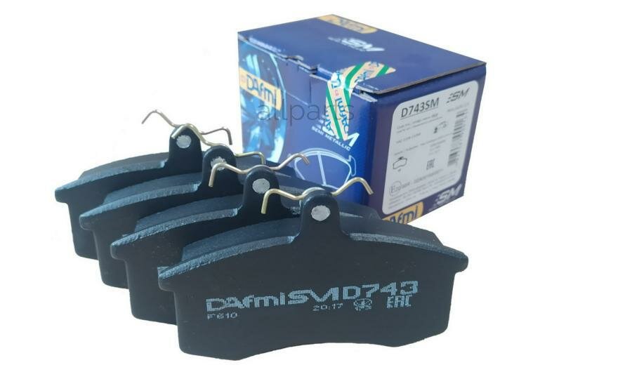 DAFMI D743SM Колодка торм передняя Dafmi "Semi Metallic" D743SM 2108-3501080, к-т