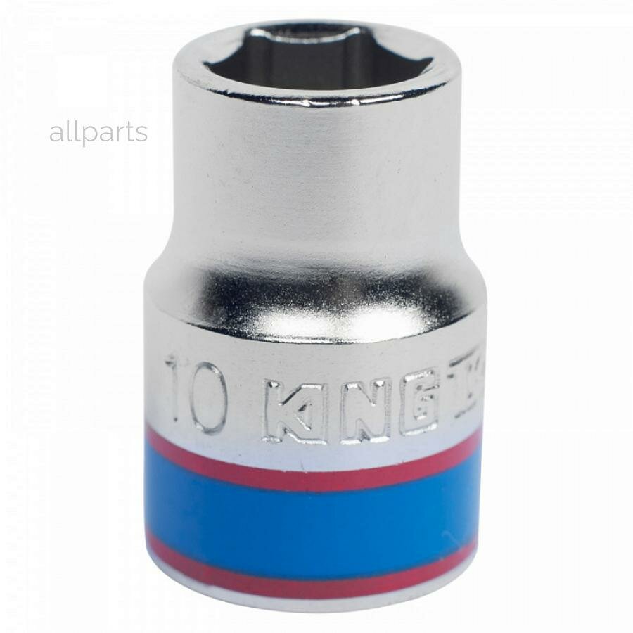KING TONY 333510M Головка торцевая стандартная шестигранная 3/8 , 10 мм