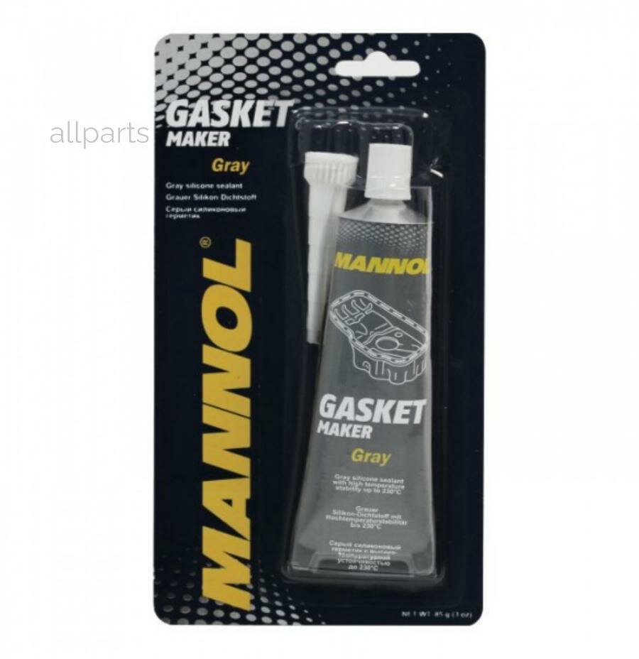 MANNOL 2417 9913 Серый силиконовый герметик (от-40 С до+230 С) 85г