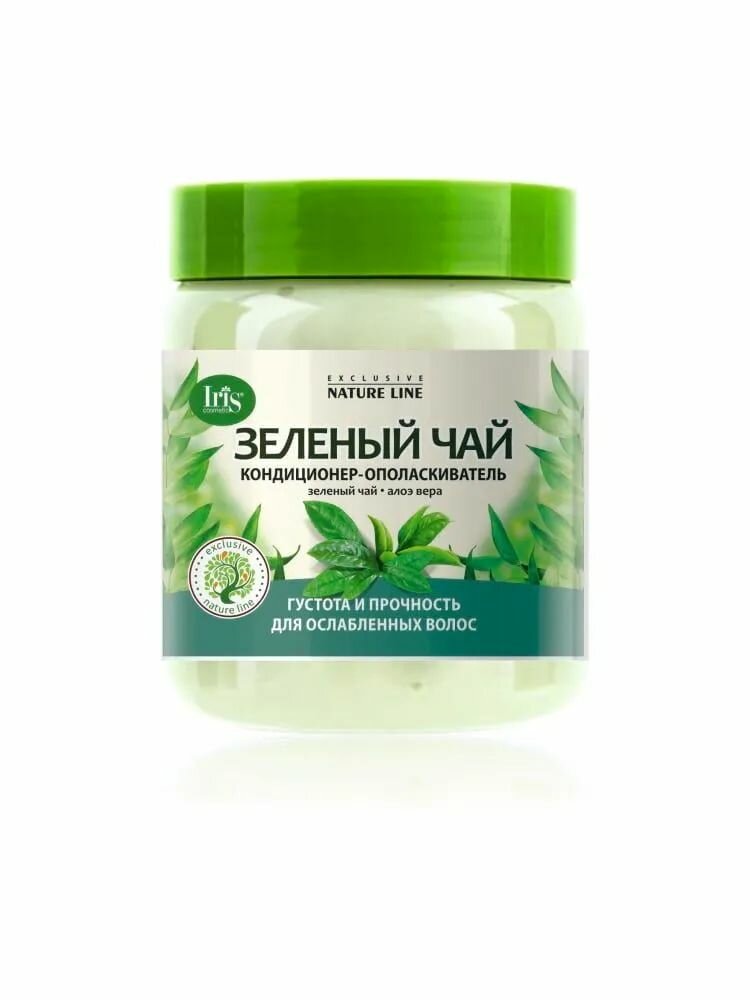 Iris cosmetic nature line Кондиционер-Ополаскиватель зелёный ЧАЙ, 500мл, 2 уп