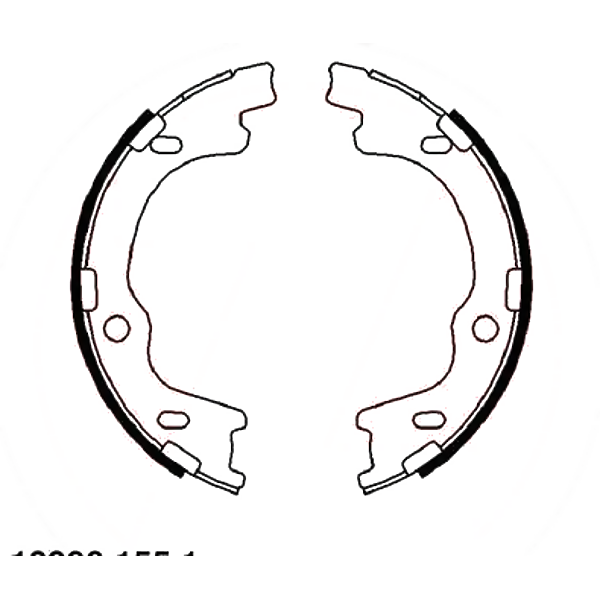 ZIMMERMANN 10990.155.1 (583052SA00 / 583501HA00) колодки ручника hyu ix35 1.6 / 2.0 / 1.7crdi / 2.0crdi 10- 168x27