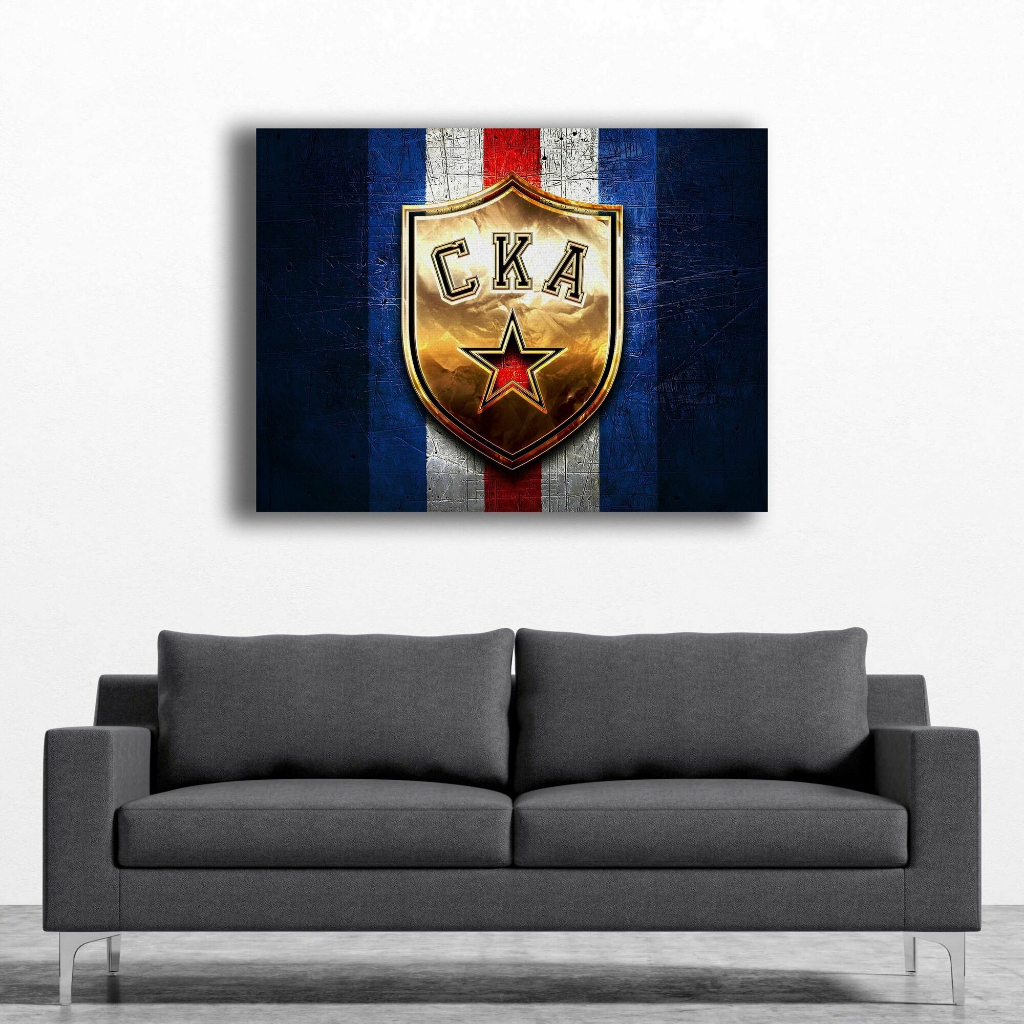 Интерьерная картина на холсте / Хоккей / СКА 30*40