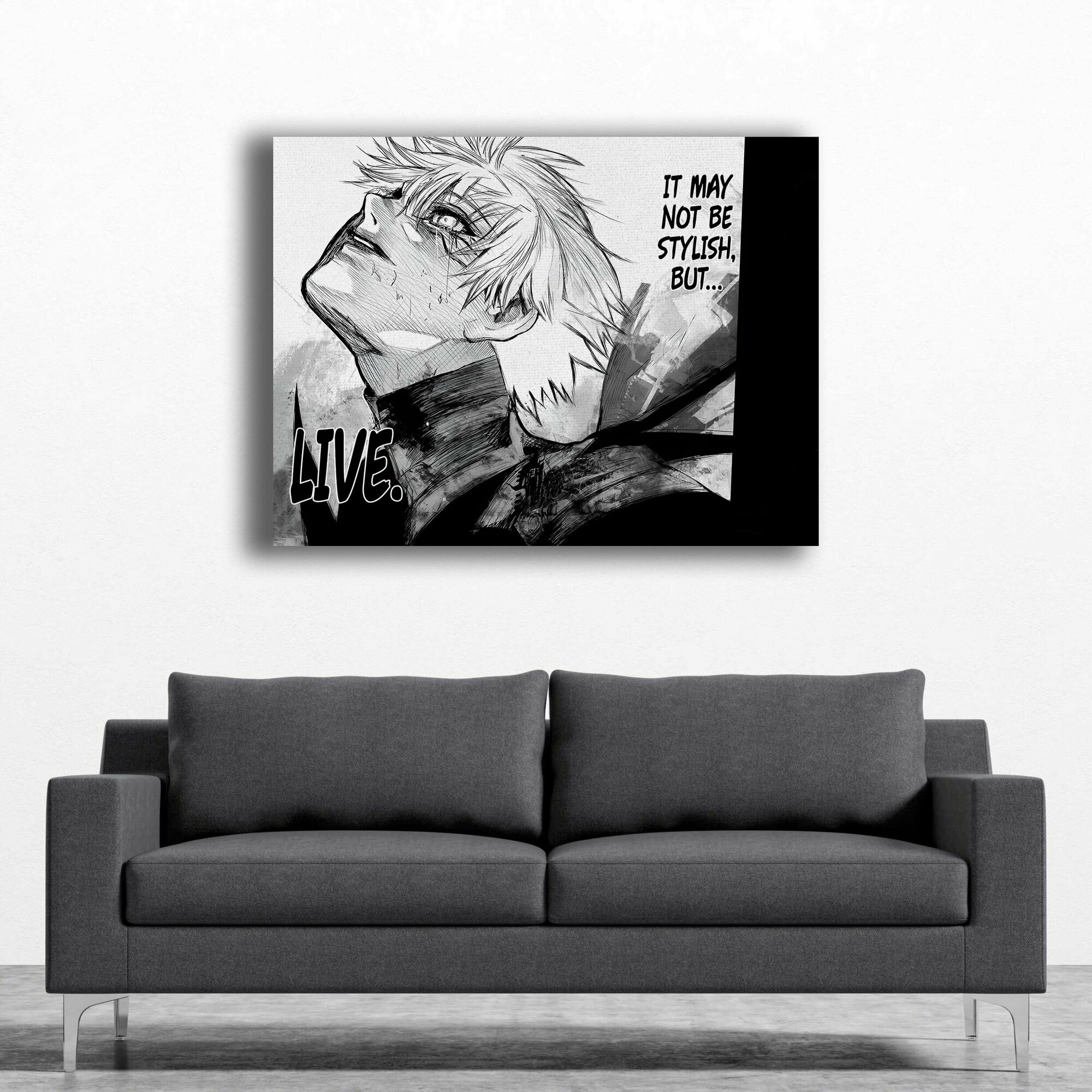 Интерьерная картина на холсте / dead inside / zxc 50*70