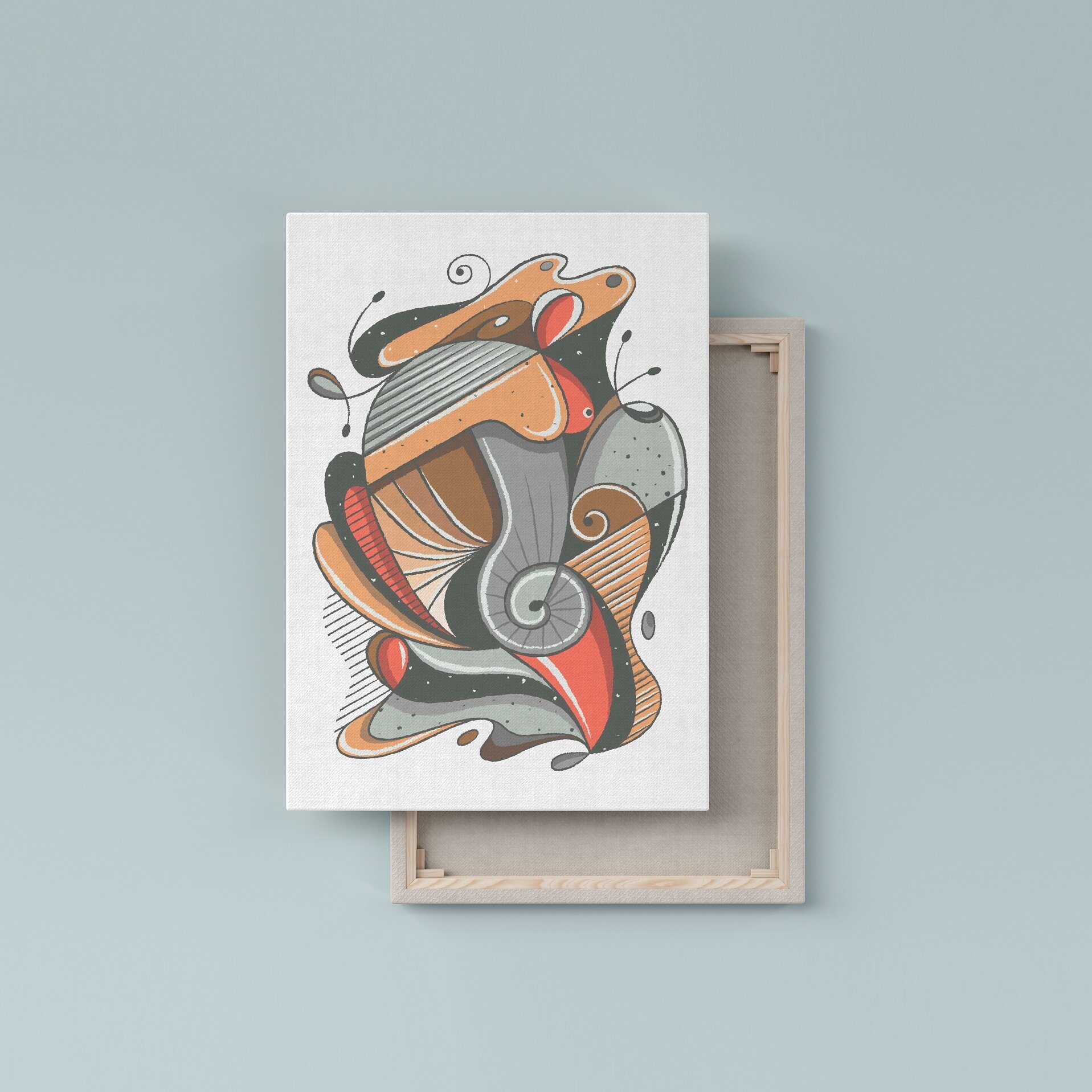 Картина на холсте "Энергия ночи" 70х50 см