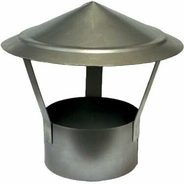 Зонт дымохода 100мм (для буржуек)