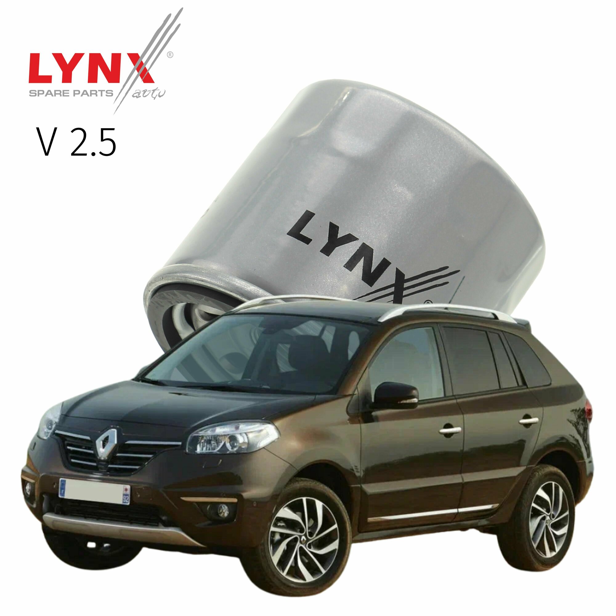 Фильтр масляный Renault Koleos (1) HY0C, HY0N 2007 - 2018 V2.5 171лс 2TR / 1шт LYNXauto