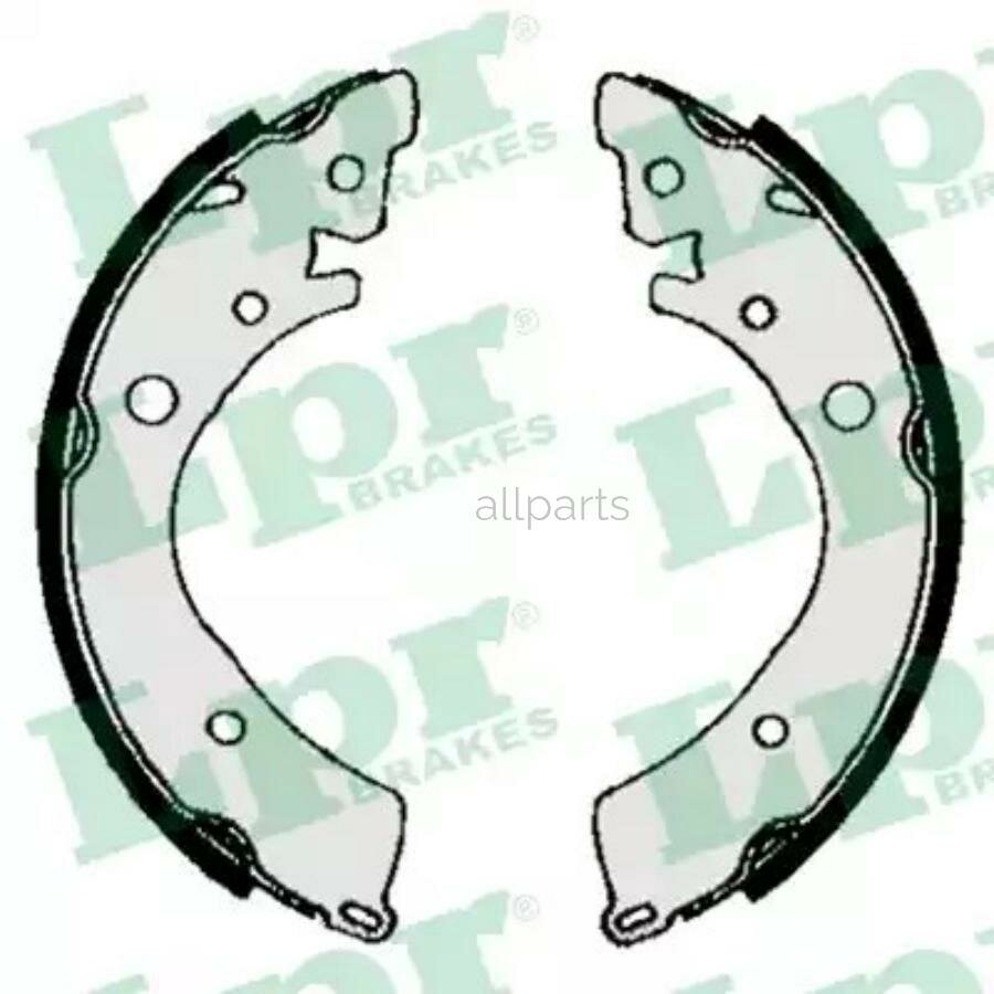 LPR 04350 Колодки торм. бар. HONDA ACCORD 83-89/CIVIC/HR-V 1.4-1.6 91-05