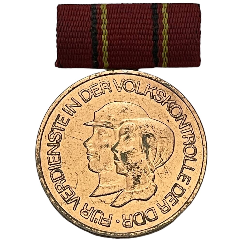 Германия (ГДР), медаль "За заслуги в общественном контроле" 1978-1988 гг.