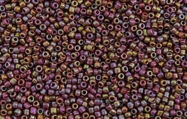 Бисер "ASMAR" размер №12, вес: 50 г, коричневый хамелеон