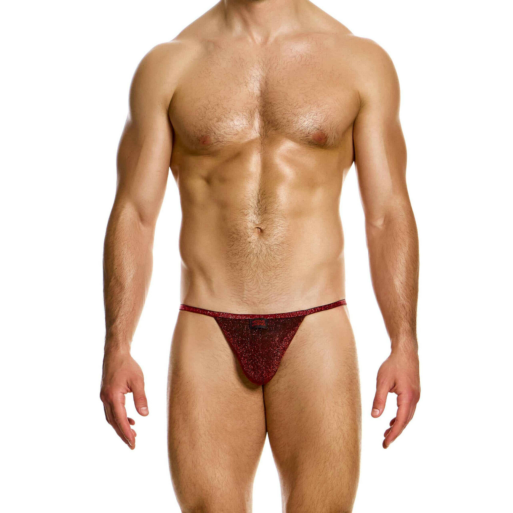 Трусы-танга "Glitter Tanga Briefs - Red" / Modus Vivendi / Красный / Размер M