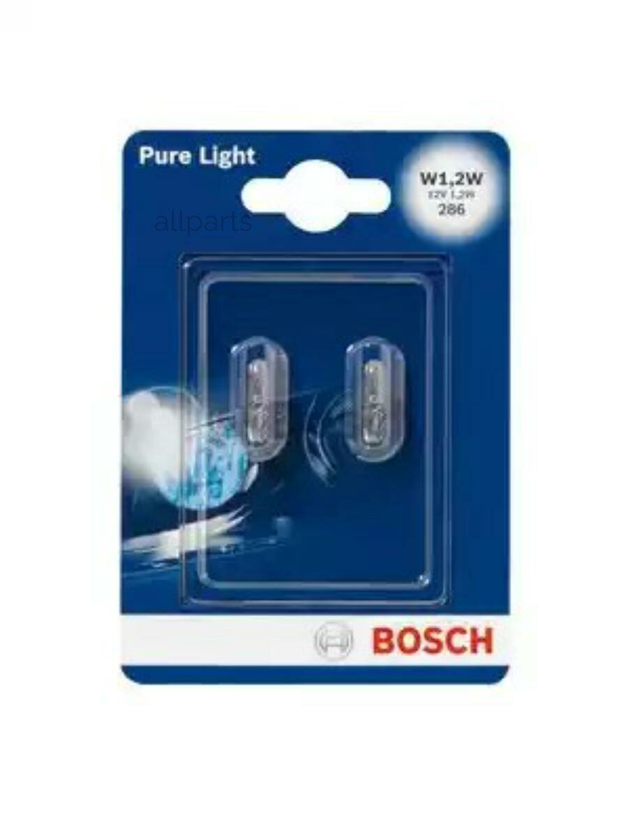 BOSCH 1987301024 Лампа Pure Light Standart 12V [1.2W] [блистер] [ком/кт 2 шт]