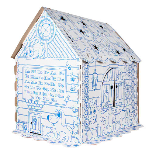 Игра детская комнатная "Домик для раскрашивания" А