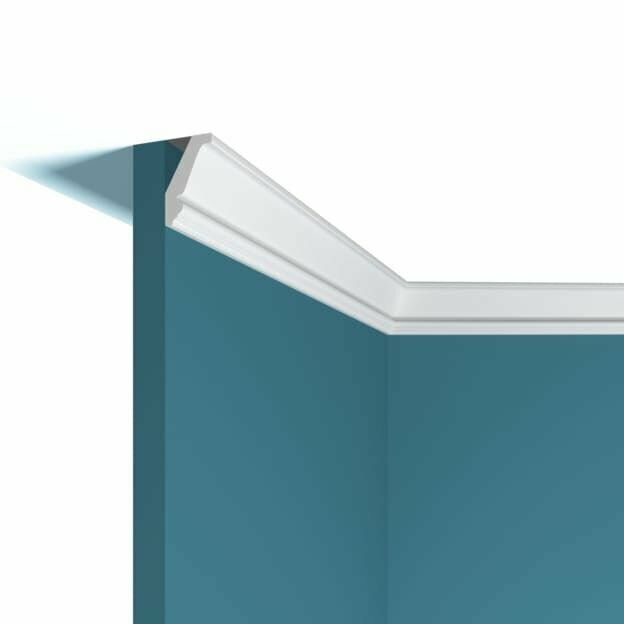 Карниз потолочный Перфект Plus Р24, из дюрополимера, стеновой, 2 метра, 1 шт.