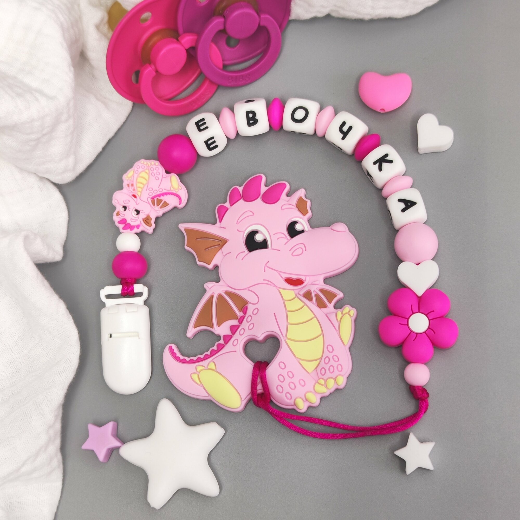 Держатель для соски - грызунок Евочка