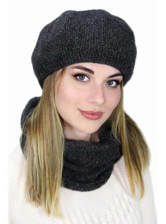 Берет Комплект "Вилсия" берет+стойка-хомут для женщин