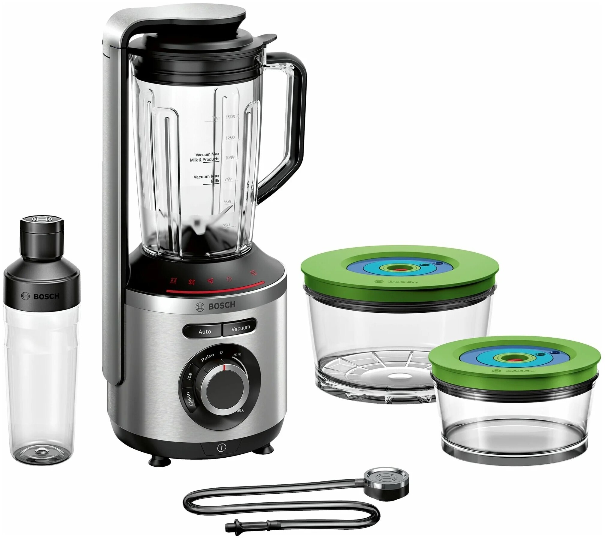 Стационарный блендер Bosch MMBV 625M VitaMaxx, серебристый/черный