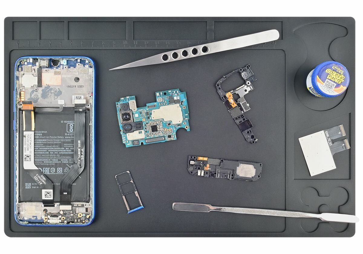 Коврик для пайки термостойкий силиконовый 2760 антистатический 33х21 см