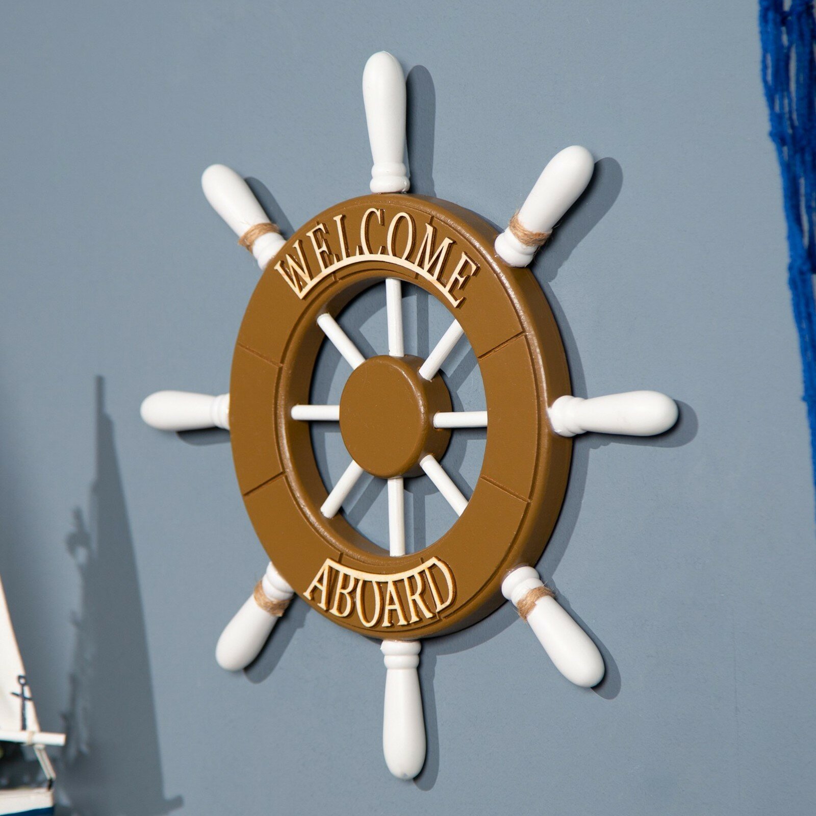 Декор настенный, панно «Штурвал капитана», 33 см