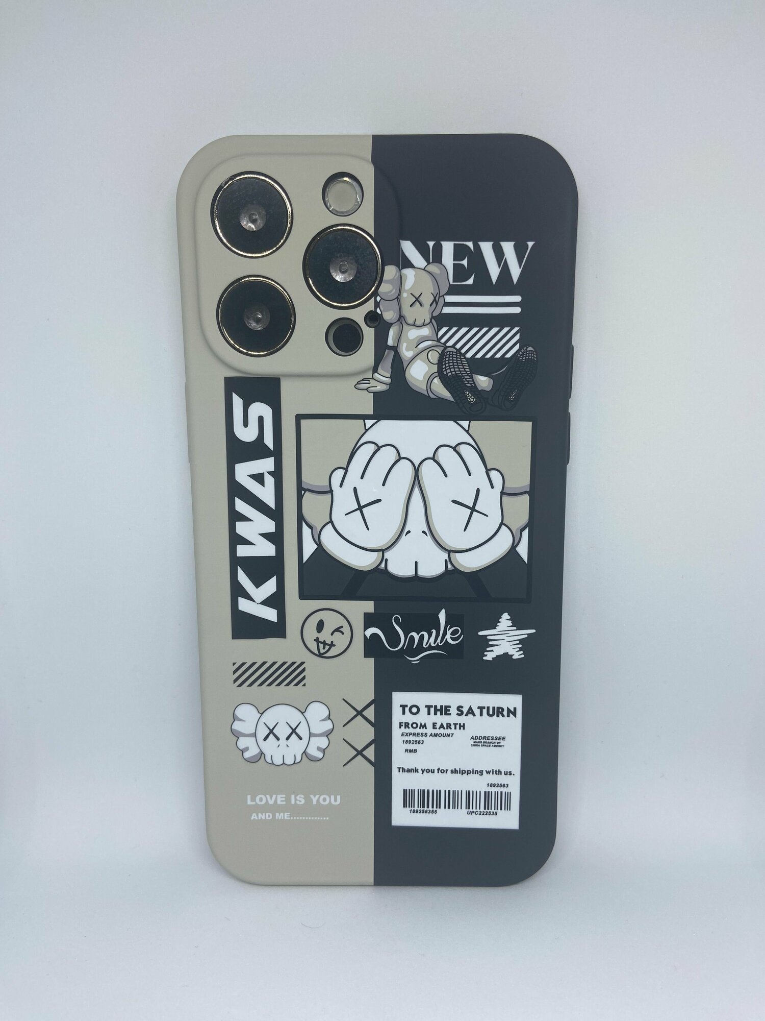 Светящийся силиконовый чехол Luxo Kaws с флуоресцентным рисунком для Apple iPhone 13 Pro