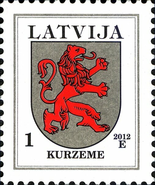 Почтовые марки Латвия 2012г. "Гербы Латвии - Курземе" Гербы MNH