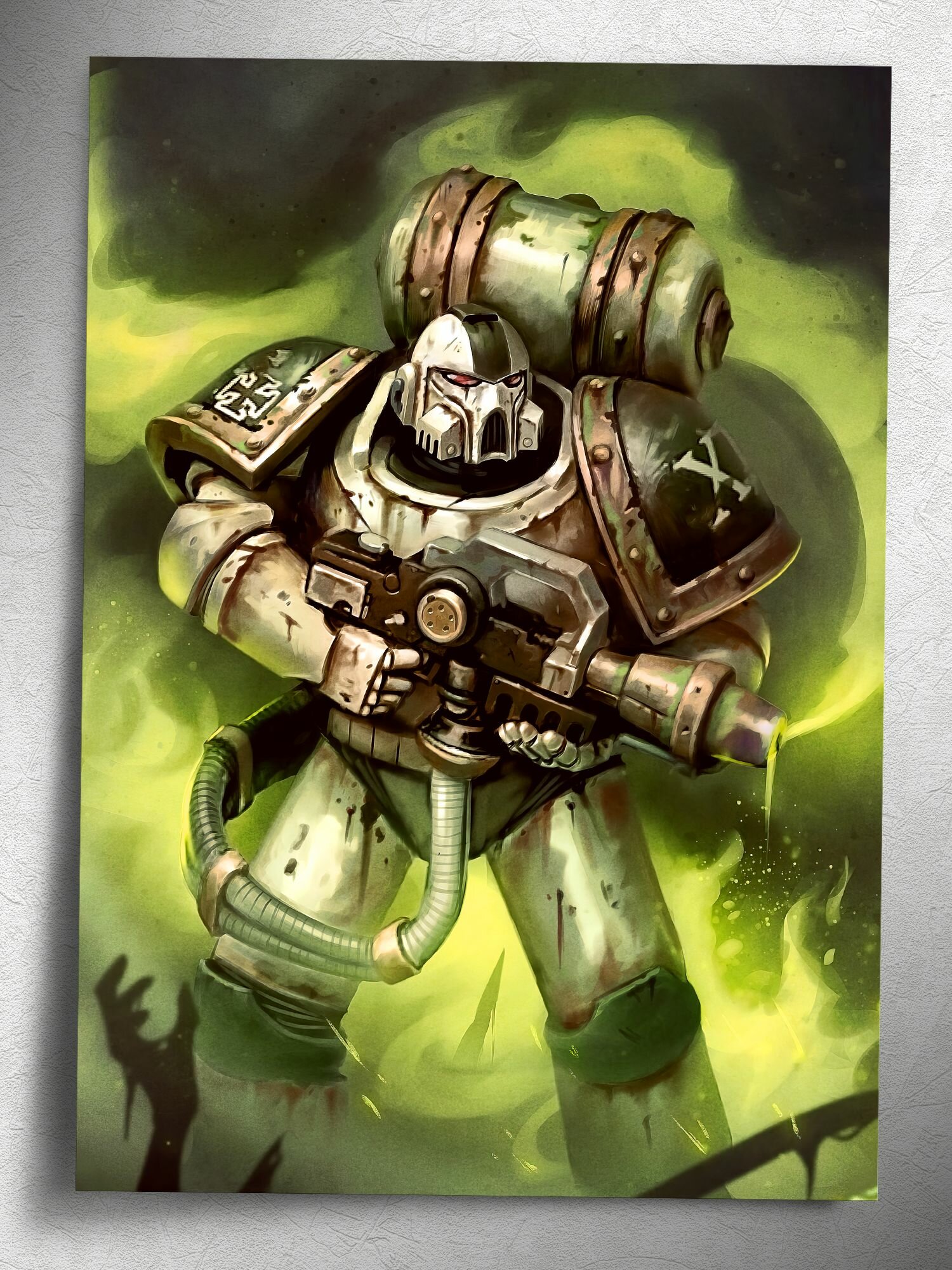 Постер: Мастер Ядов из отряда Отравителей Мортус (Нургл, Вархаммер 40000, Warhammer)