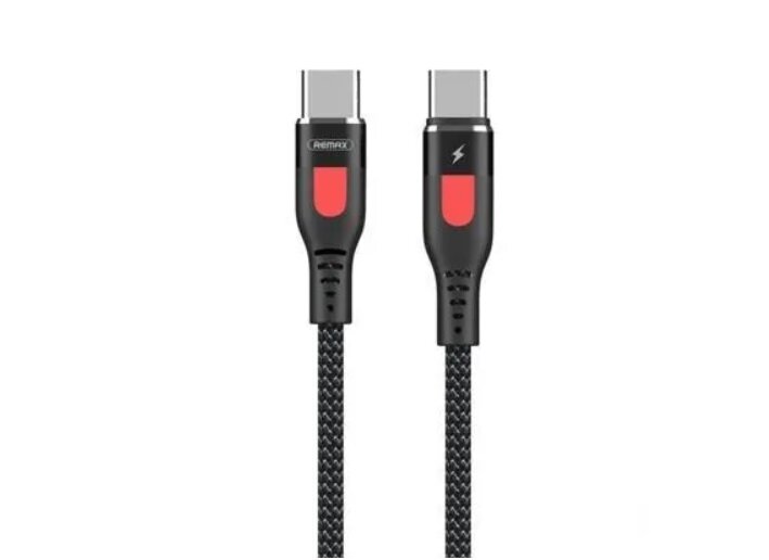 Кабель для быстрой зарядки и передачи данных REMAX Super PD protocol RC-151cc, Type-C to Type-C, 4.5A, 1 м, Черный