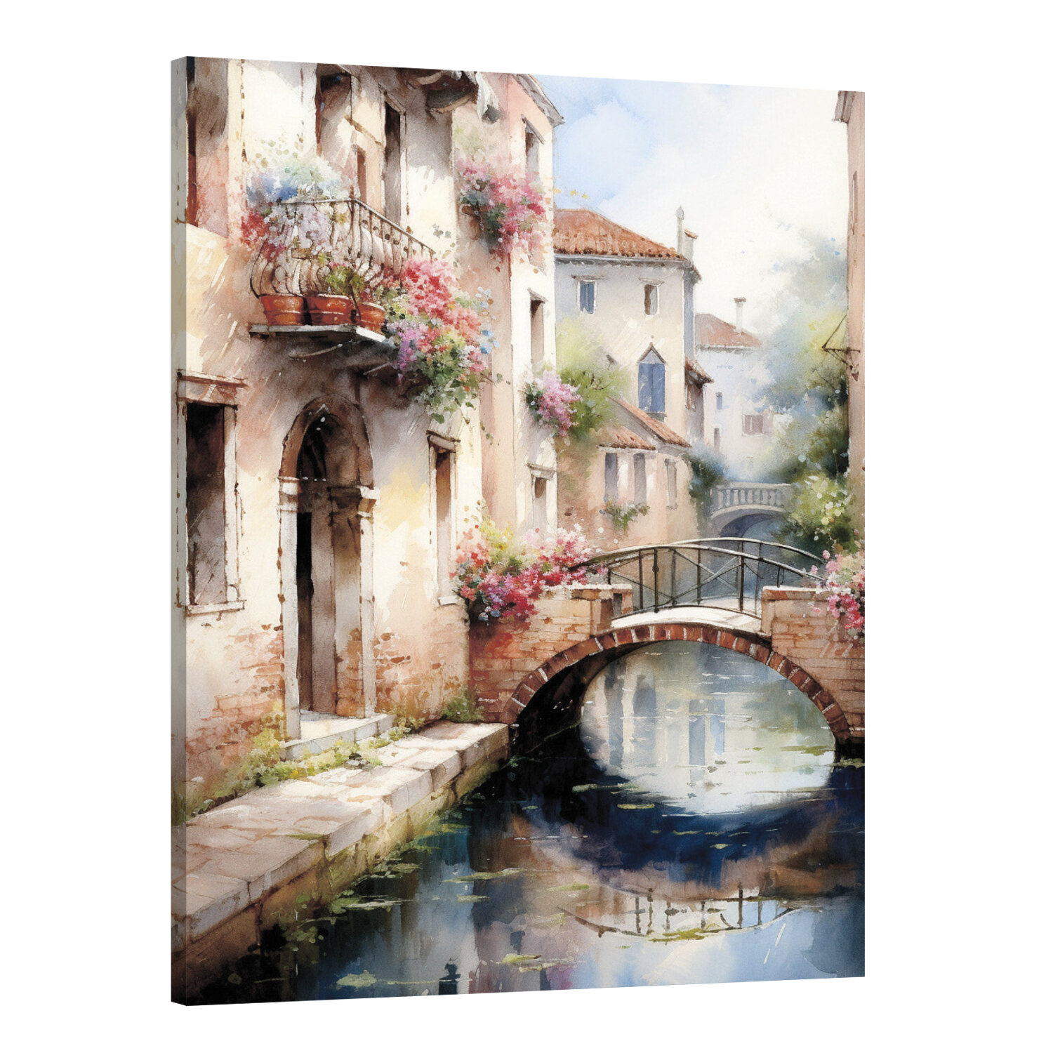 Интерьерная картина 50х70 "Деревня в стиле барокко"