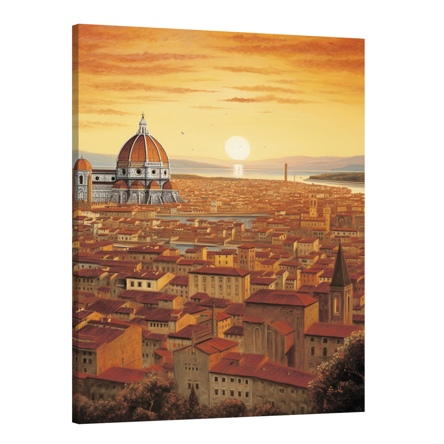 Интерьерная картина 50х70 "Италия: картина в стиле ренессанса"