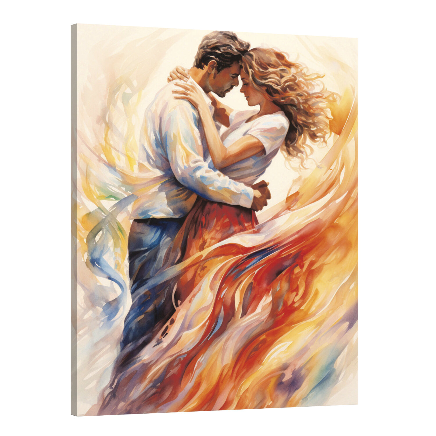 Интерьерная картина 50х70 "Объятия на холсте"