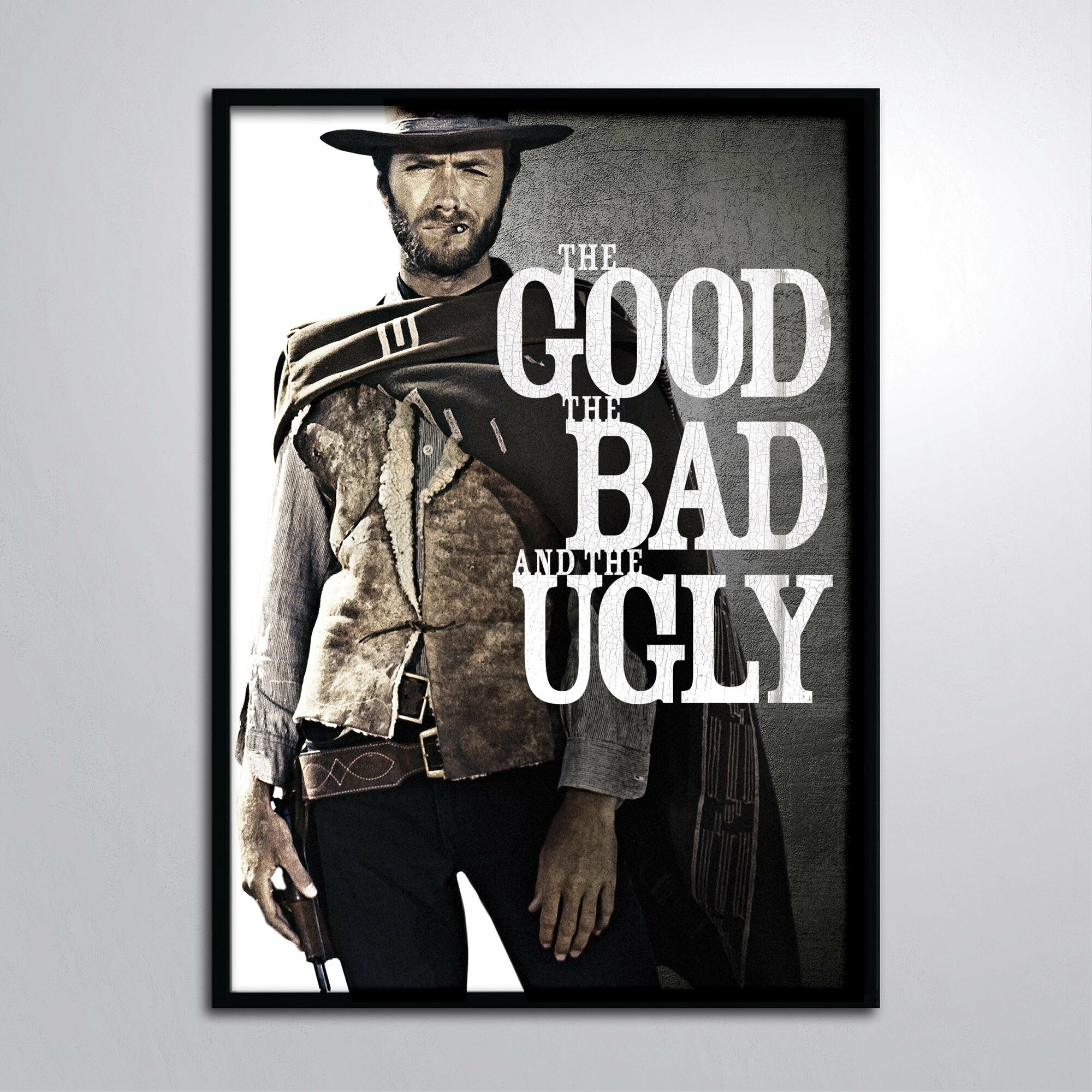 Постер без рамы/Винтажный плакат/ Серджио Леоне Хороший, плохой, злой (1966) Клинт Иствуд Il buono, il brutto, il cattivo