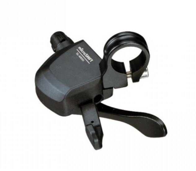 Шифтер Microshift SL-M850-L3, левый, 3 ск, трос 1800 мм, черный Х112474