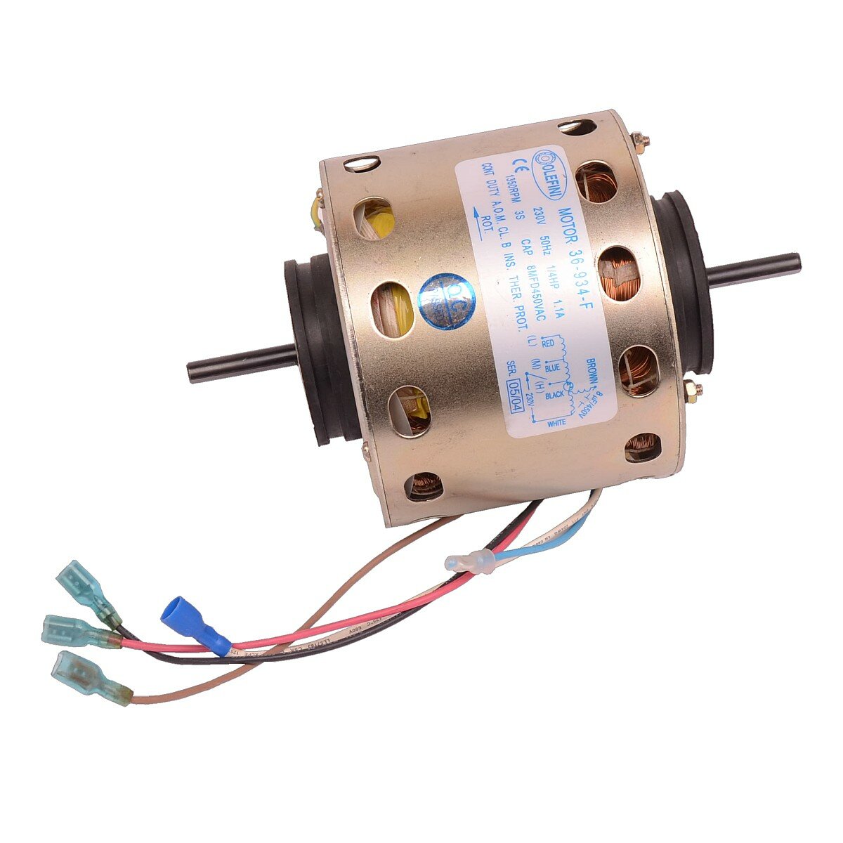 Электродвигатель внутреннего блока 2х вальный 36-934-F (1/4HP) 8мм п. ч. (014482)