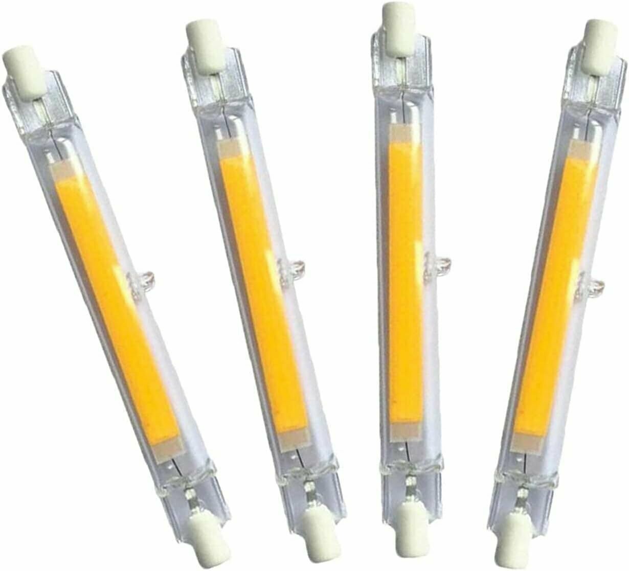 Светодиодная лампа R7S 118 мм, 20 Вт, галогенный эквивалент 200 Вт, двусторонний прожектор, угол луча 360