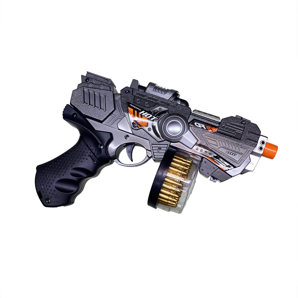 Пистолет детский со световыми и звуковыми эффектами, цвет серый